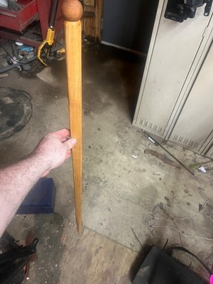 Unique Heavy duty ash walking stick that fits cold steel spears or ...