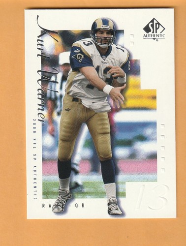 Kurt Warner St. Louis Rams 2000 SP Authentic #69 HOF Northern Iowa 7F ...