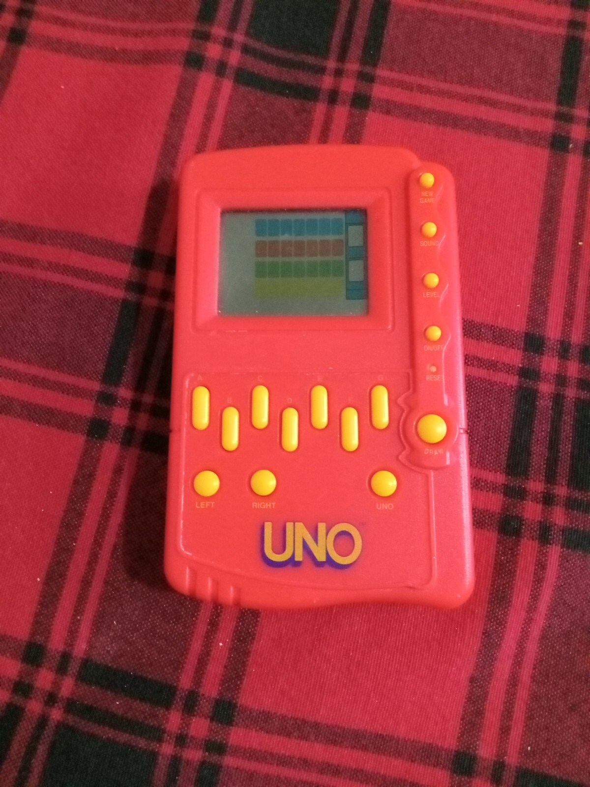 Electronic UNO Handheld Travel Game Vintage 90s 1994 Mga-825 Portable ...