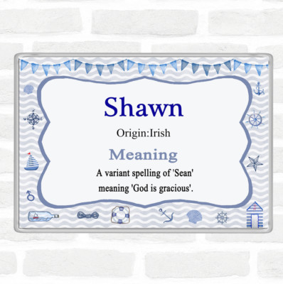 Shawn Name Meaning Jumbo Fridge Magnet Nautical | eBay UK