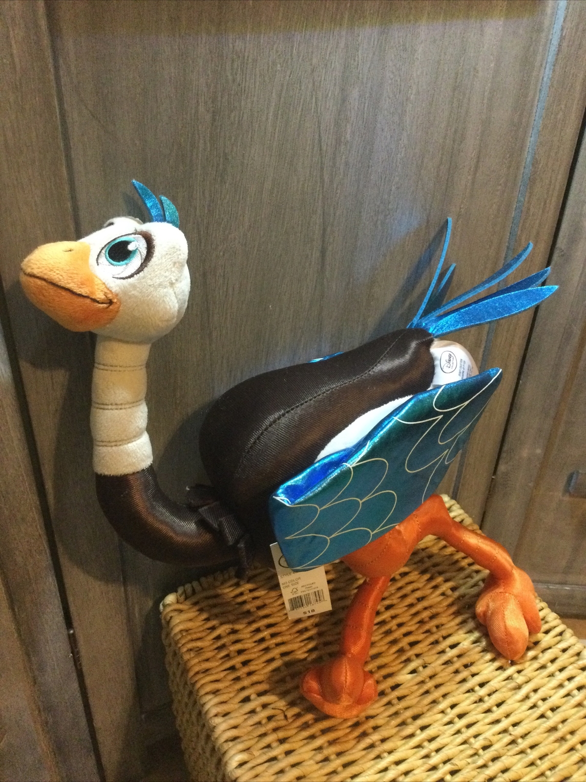 Disney Store Plush Merc Ostrich 18" Miles Tomorrowland Bird Stuffed ...