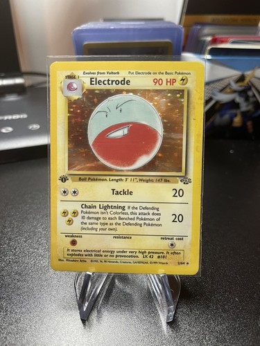 Pokémon TCG 1st Edition Electrode Jungle 2/64 Holo 1999-2000 Wizards ...