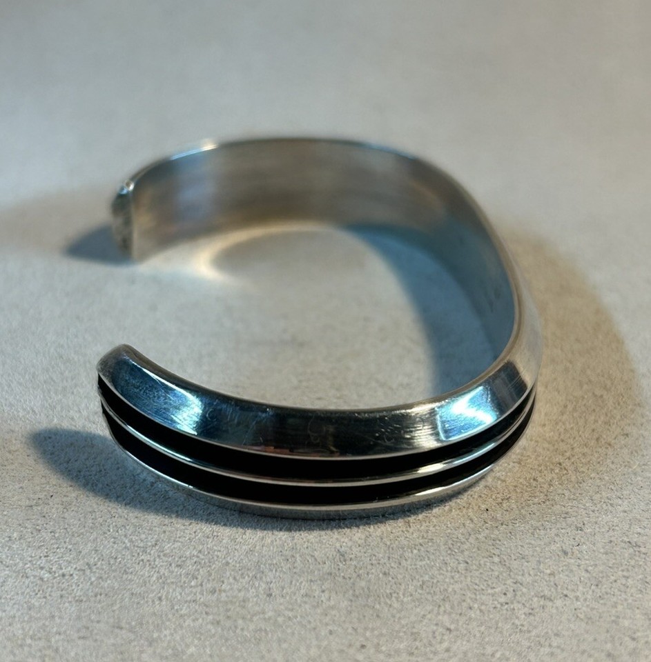 VTG TOM HAWK Signed Navajo Sterling Silver Cuff Bracelet 6.5” | eBay