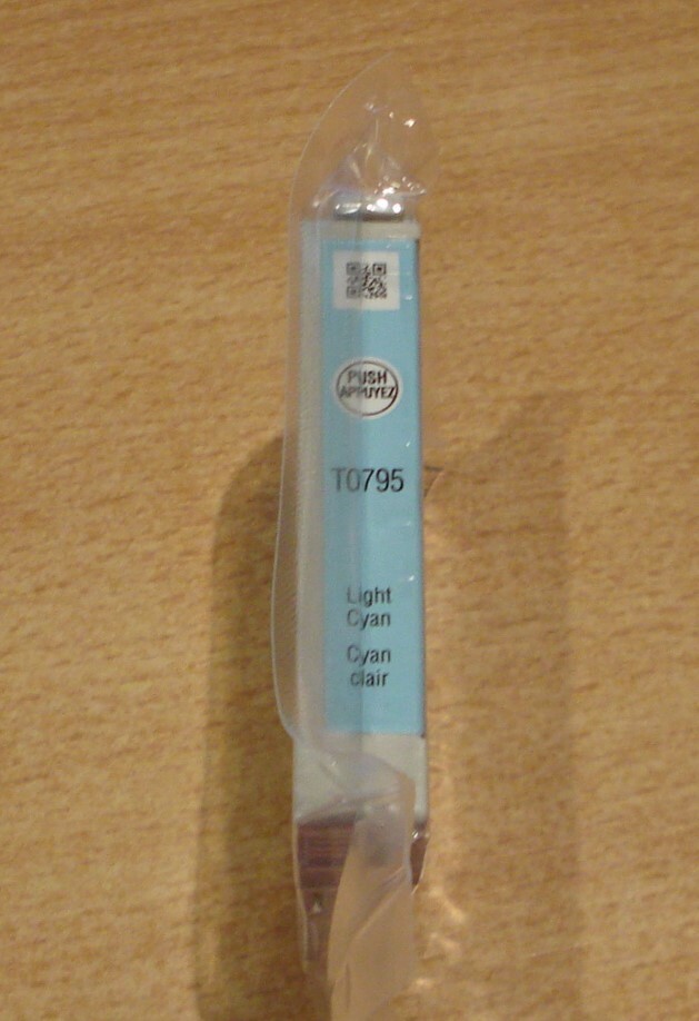 GENUINE EPSON T0795 TO795 Light Cyan cartridge vacuum sealed ORIGINAL ...