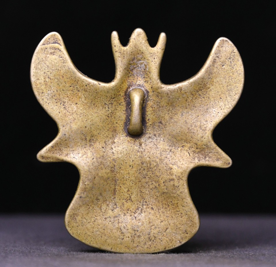 Old Tibet Buddhism Bronze Redpoll Winged Garuda Bird Eagle Buddha ...