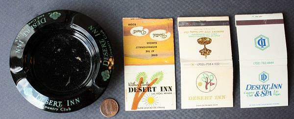 Las Vegas Nevada Wilbur Clarks Desert Inn Casino ashtray matches FOUR ...