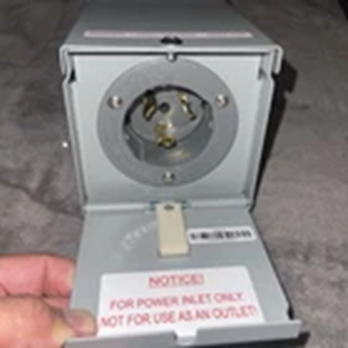 Connecticut Electric 50 Amp Power Inlet Box (CS6375) with Cover EGSP150 ...