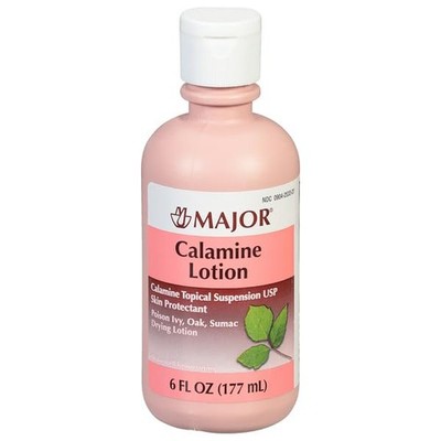 Major Calamine Lotion 6 Fl Oz Skin Moisturizer For Poison Ivy Oak ...