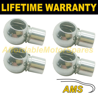4X GAS STRUT END FITTINGS 10MM BALL SOCKET SILVER MULTI FIT GSF1 | eBay UK