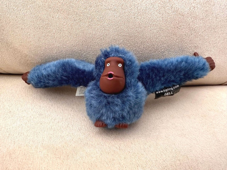 NWT KIPLING MONKEY KEYCHAIN KEY RING CHARM BLACK RED GRAY BLUE GREEN ...