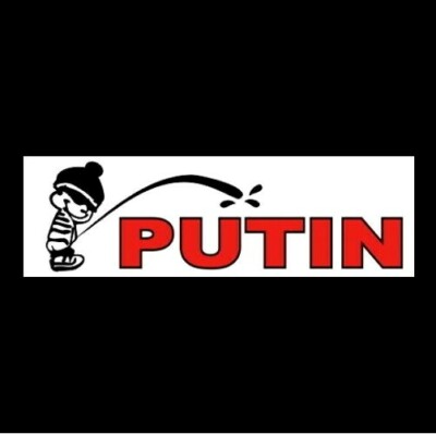 Funny "PEE ON PUTIN" Anti Russia Vladimir Putin STICKER Pro Ukraine ...