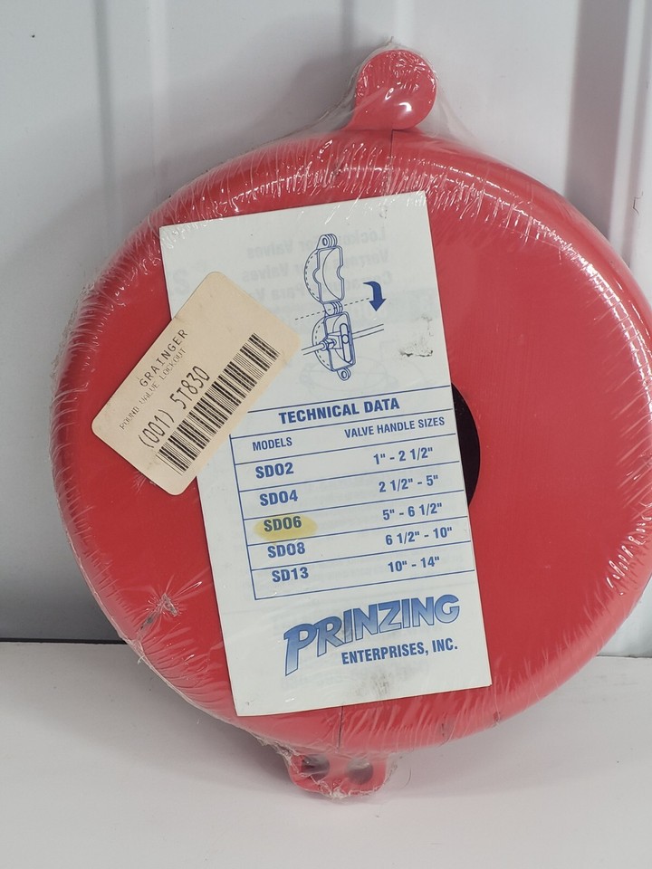 Brady Prinzing SD06 Safe tee Donut Valve Lockout Device 5"-6.5" NEW d1r ...