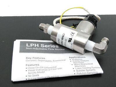 ChemTec LPH375-2SCWNO Non-Adjustable Liquid Flow Monitor, 316SS, N.O ...