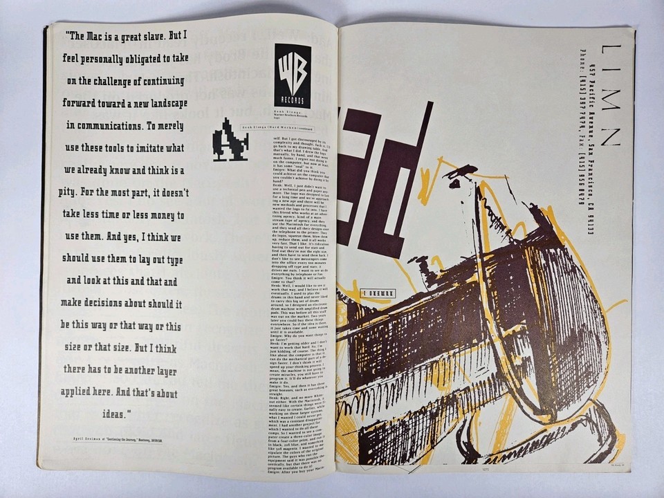 Vintage 1989 Emigre Magazine & Poster No. 11 Graphic Art Design ...