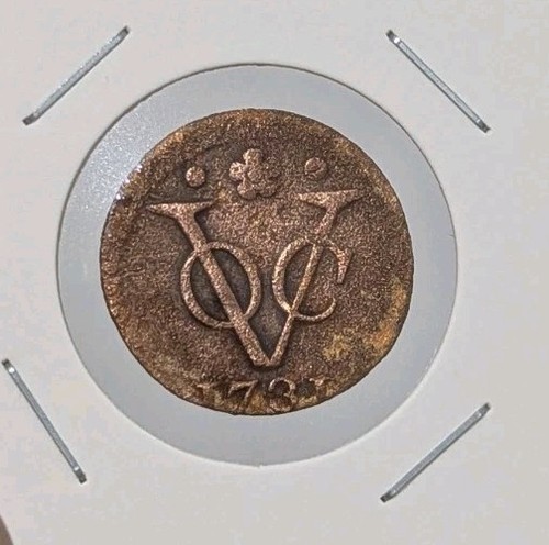 1731 Dutch Netherlands Voc 1 Duit New York Penny Holland MISS PRINT ...