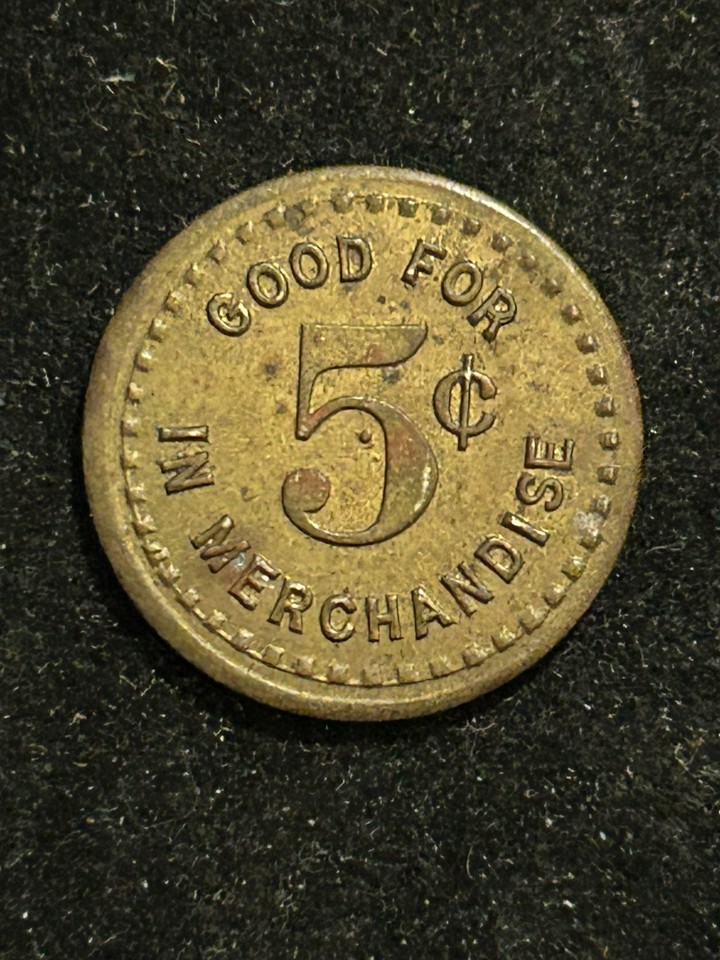 Creola Alabama Trade Token T.A. Hatter & Son Lumber Scrip 5c | eBay