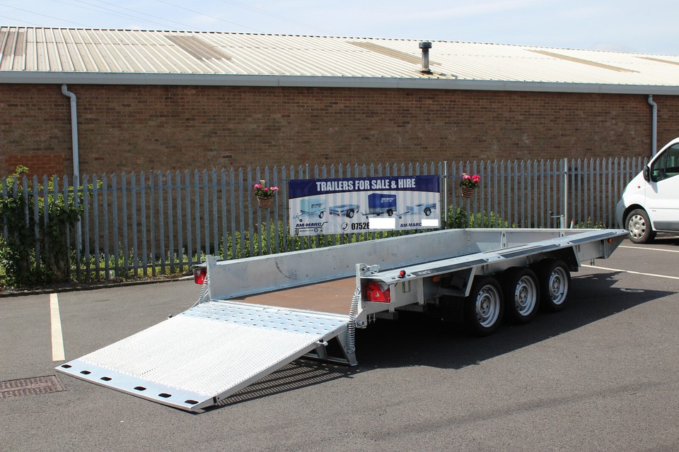 New Car Trailer Mini Digger Plant Excavator Dumper Loading Ramp 3500kg ...