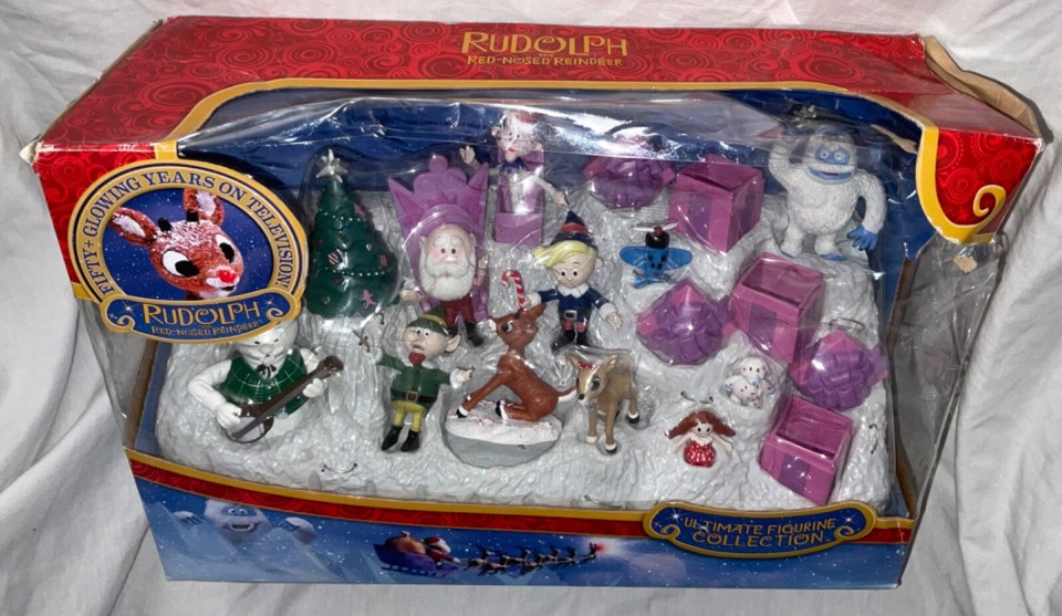 Rudolph The Red Nosed Reindeer Ultimate Figurine Collection 15pcs ...