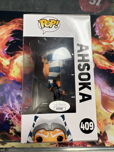 ROSARIO DAWSON AHSOKA TANO STAR WARS SIGNED AUTOGRAPHED FUNKO POP #409 ...