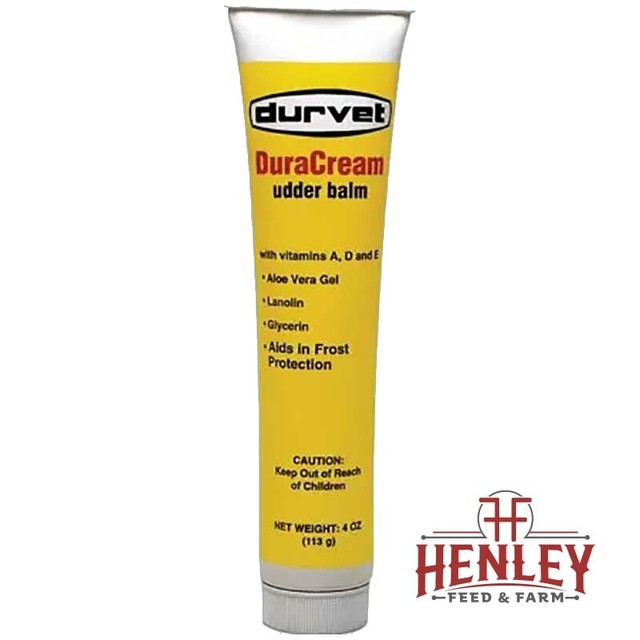 Duracream Udder Balm 4 Oz Dairy Soreness Chapping Cattle Cows Teats Non ...