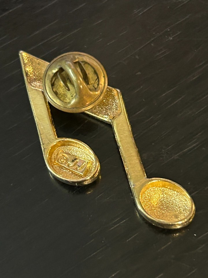 Vintage Collectible Musical Notes Metal Pin Back Lapel Pin Hat Pin | eBay