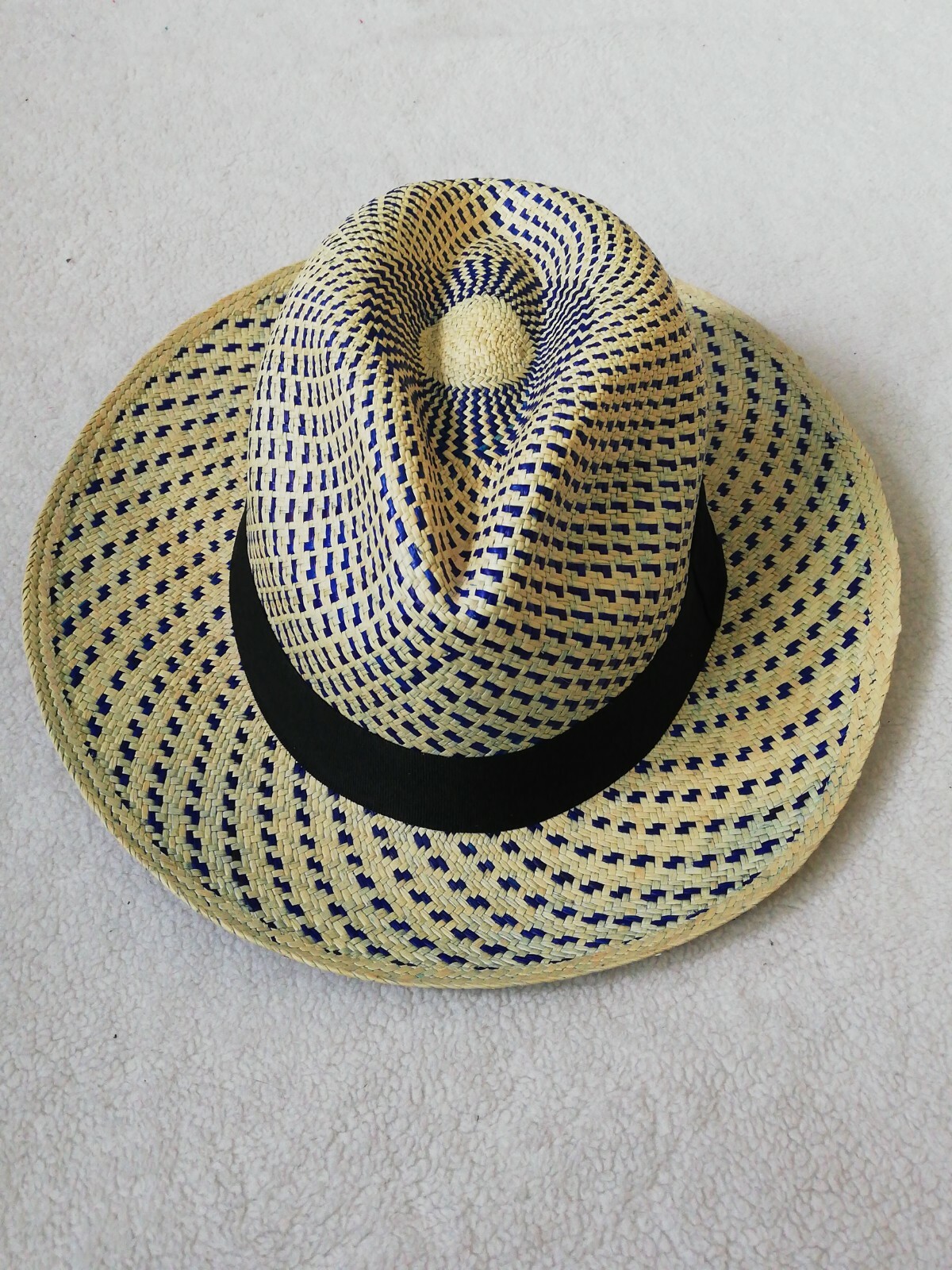 GENUINE ECUADOR "PANAMA HAT" 100% HAND MADE TOQUILLA STRAW 56 CM | eBay
