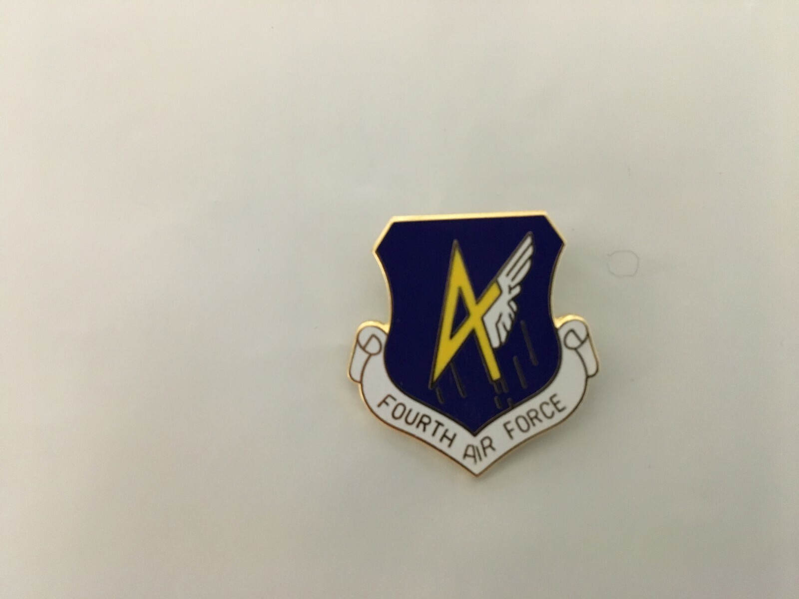 USAF 4TH AIR FORCE HAT PIN MEASURES ONE INCH | eBay