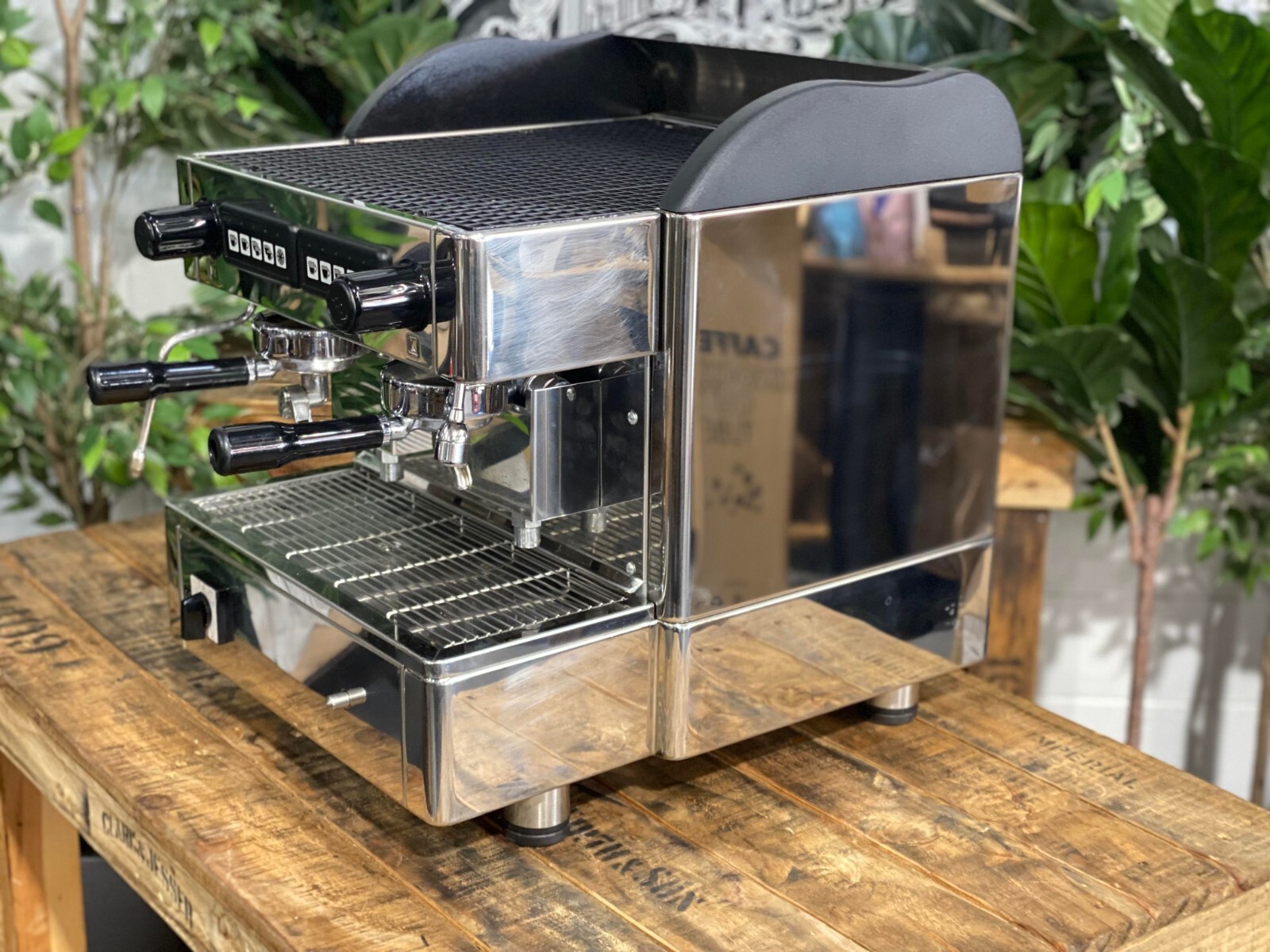 TECHNOLAMPE MSE 2 GROUP COMPACT STAINLESS STEEL ESPRESSO COFFEE MACHINE ...