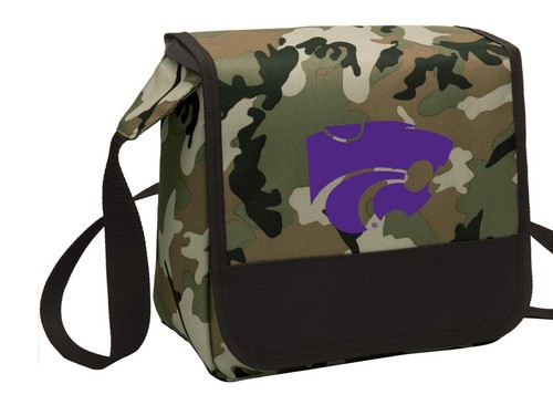 Kansas State Lunch Bag CAMO K-State Lunchbox Cooler ADJUSTABLE SHOULDER ...
