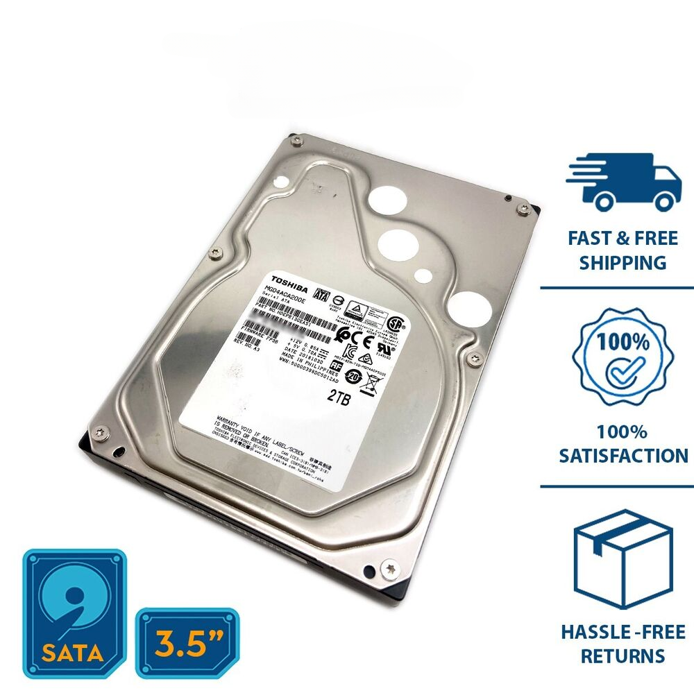 Toshiba 2TB MG04ACA200E 7.2K RPM SATA 6Gb/s 128Mb cache 3.5 ...