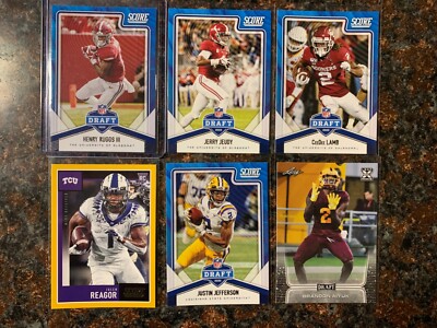2020 Top WR RC LOT Henry Ruggs Jerry Jeudy Ceedee Lamb Reagor Jefferson ...