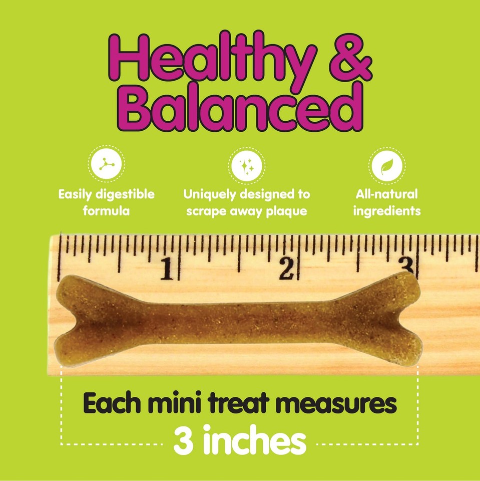 Fido Naturals Mini Belly Bone Dog Treats Dental Care for Small Dogs 8oz ...