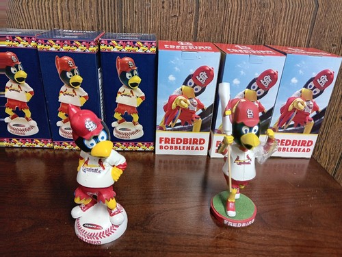 St. Louis Cardinals Fredbird Mascot With Flag + Bobble Belly Day ...