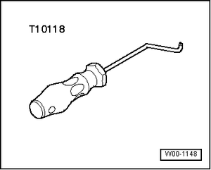 Genuine Audi VW Door Handle Installation Tool T10118 Lock Spring Hook ...
