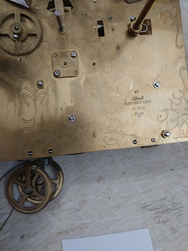 HERMLE BLACK FOREST GRANDFATHER / WALL Clock MovemenT 461-853BS 94cm | eBay