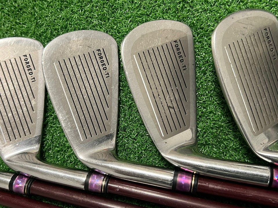 GOLF GEAR TG-TOUR Forged Ti-Face Iron Set 3-9 Right Handed Graphite ...