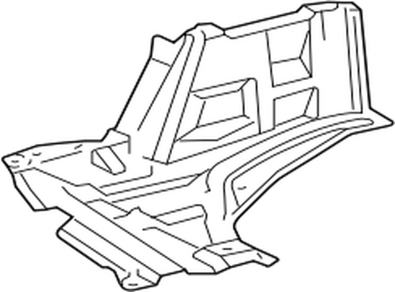 51441-52250 Toyota Cover, engine under, rh 5144152250, New Genuine OEM ...