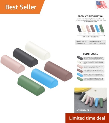 Professional Quality Buffing Compounds for Jewelry & Metal - 6 Colors ...