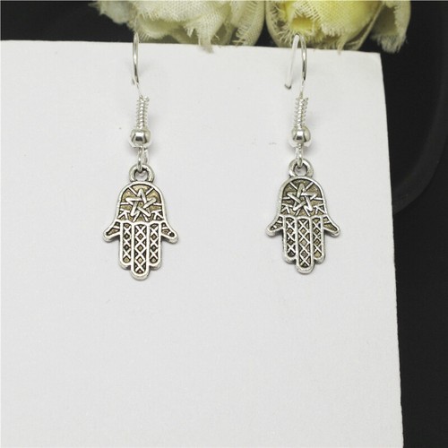 New Silver Plated Vintage Fatima Palm Crystal Lady Fashion Women Stand ...