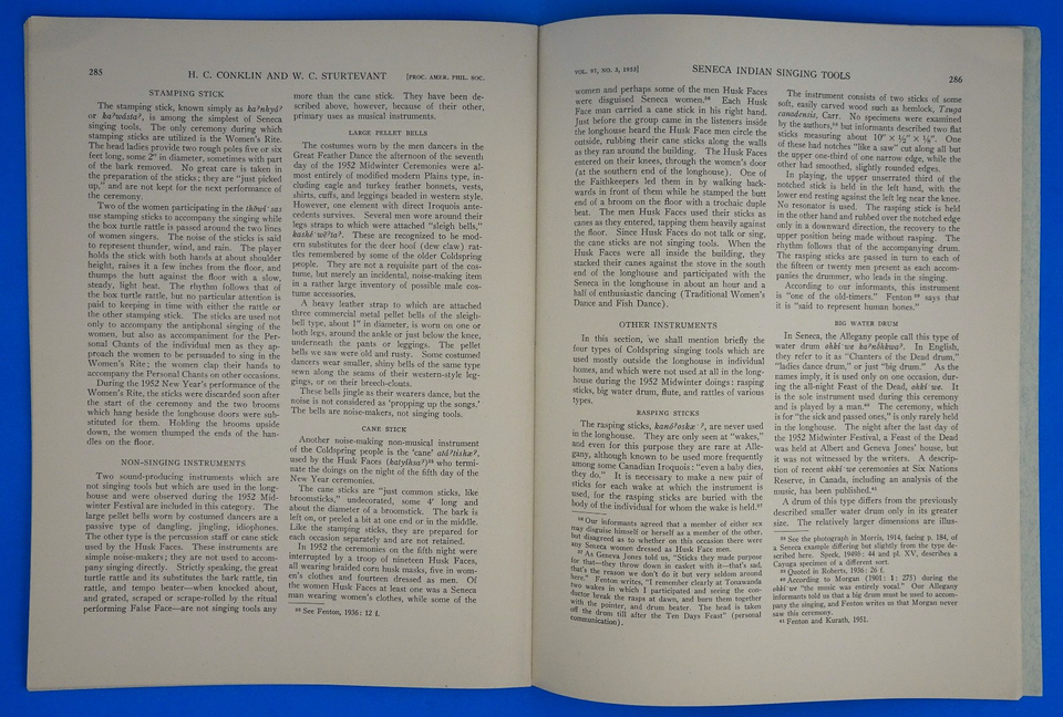 Seneca / Iroquois Indian Musical Instruments Coldspring Longhouse ...