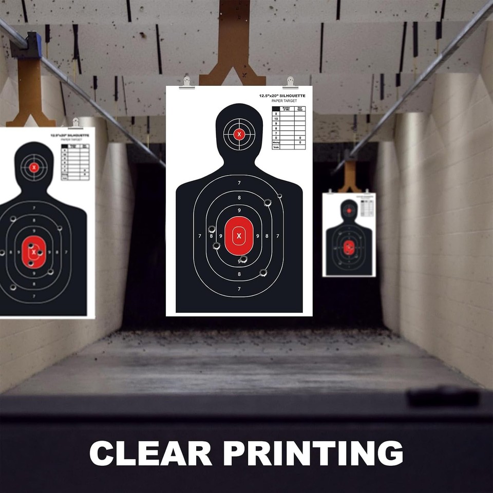 10PCS Paper Targets for Shooting Range, 14X22 Inches 14X22", Black | eBay