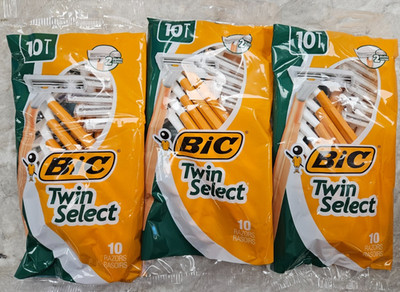 BIC TWIN SELECT Razors Men's Sensitive 10 Count ( 3 pack ) YELLOW | eBay