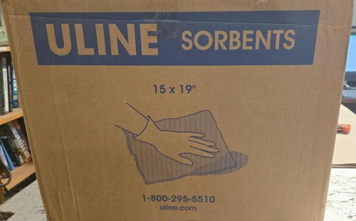( 100 Pcs) Uline S-17294 Universal Sorbent Pads, 15 x 19", Medium ...