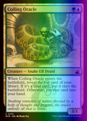 MTG Magic the Gathering Coiling Oracle (172/497) Ravnica Remastered NM ...