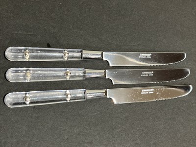 Cambridge Knives Knife Clear Transparent Lucite Acrylic Stainless Steel ...