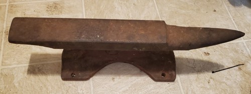 27 lb 5x20" anvil long horn 7" primitive antique blacksmith tool | eBay