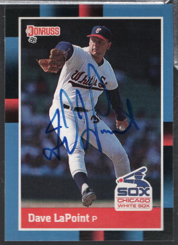 Dave LaPoint White Sox Autographed 1987 Leaf Donruss 552 w/COA ...