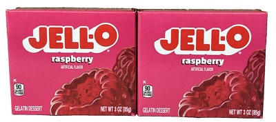 Jello Raspberry Gelatin Dessert 3 oz ( 2 Boxes ) | eBay