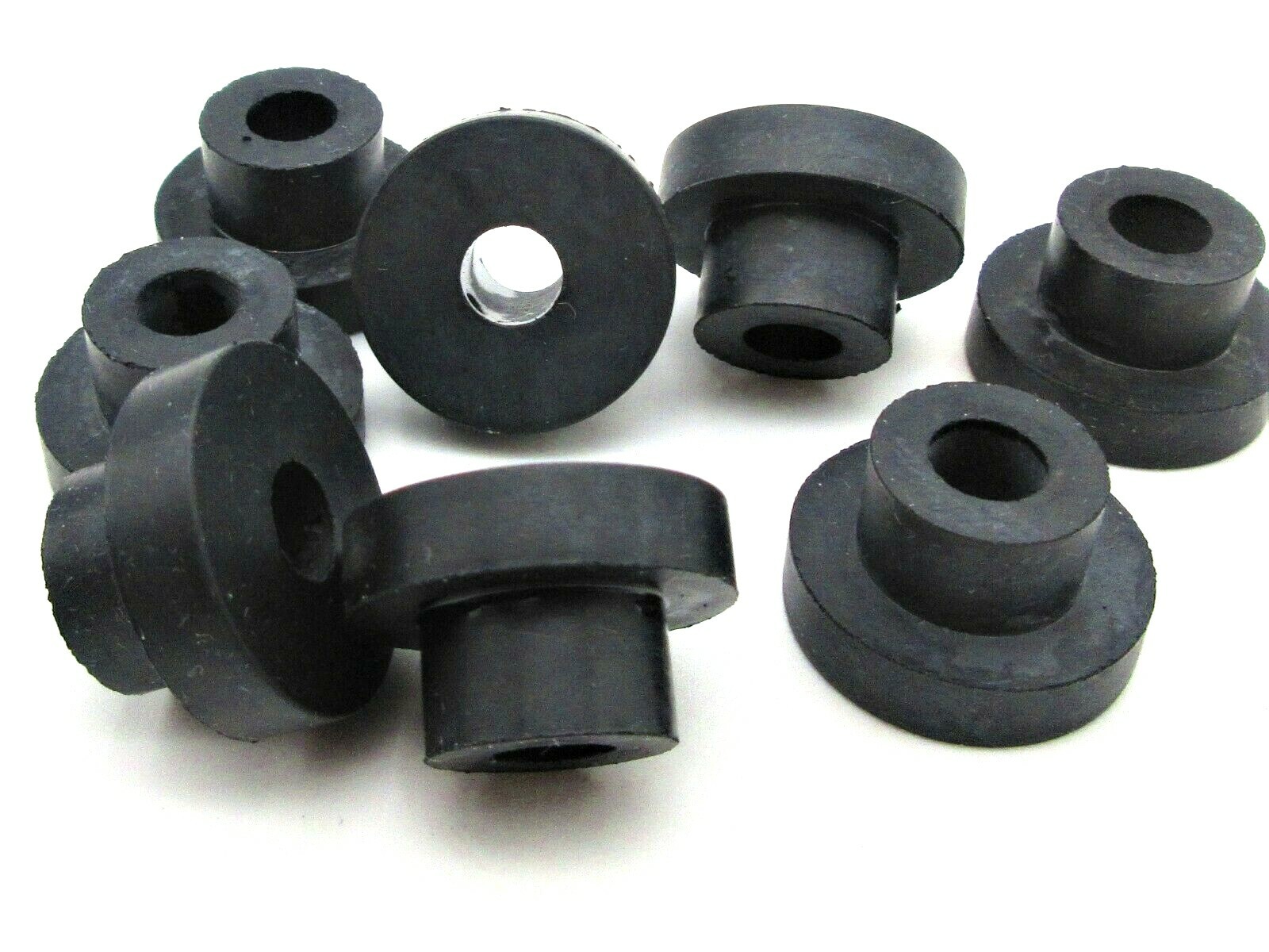 Rubber Step Bushing 16mm Hole X 8mm ID x 25mm OD Automotive Wire Cable ...