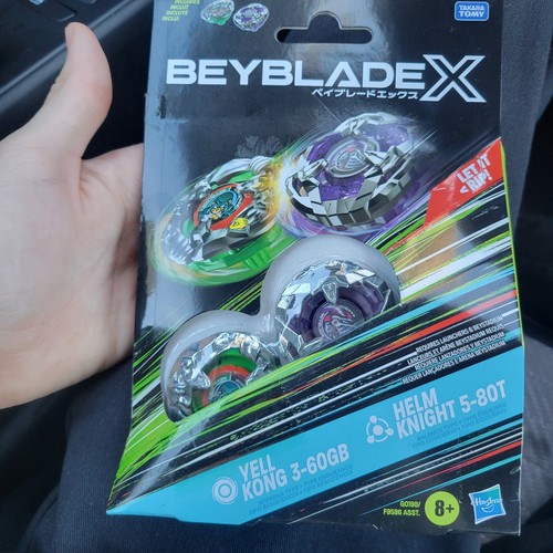 NEW Beyblade X - Yell Kong 3-60GB & Helm Knight 5-80T - HASBRO ...